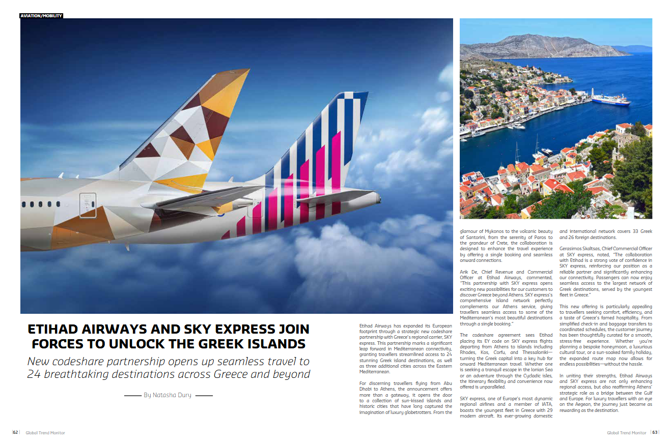 Etihad Airways and SKY express Join Forces to Unlock the Greek Islands ...